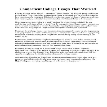 Connecticut College Essays That Worked.pdf