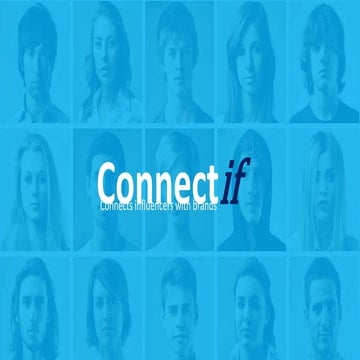 Connectif: connecting influencers with brands -- Company Presentation ...