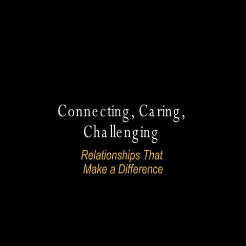 Connecting, Caring, Challenging | PPT