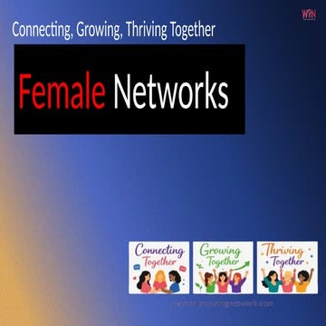 Connecting, Growing, Thriving Together | WIN | PPTX