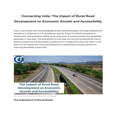 Connecting India_ The Impact of Rural Road Development on Economic ...