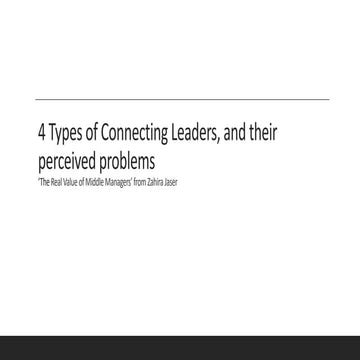 Connecting leaders to ground reality | PPTX