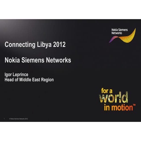 Connecting Libya 2012 Presentation | PPT