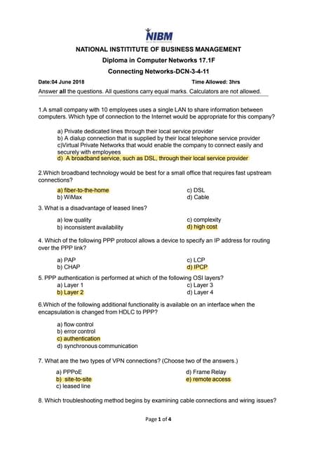 Connecting network.pptx | Computer Networking | Computing