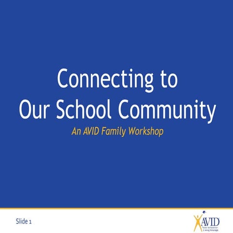 Connecting to our school community ppt | PPTX