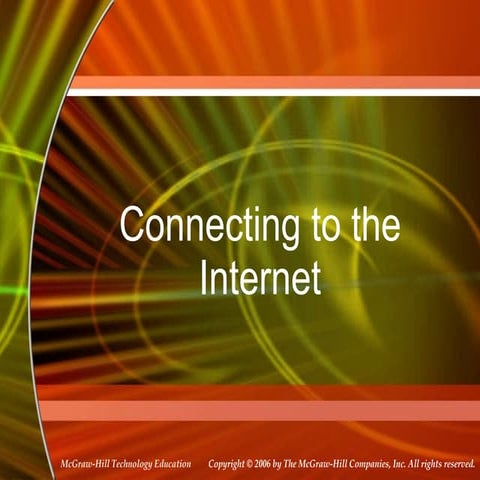 Connecting to the inter net | PPT