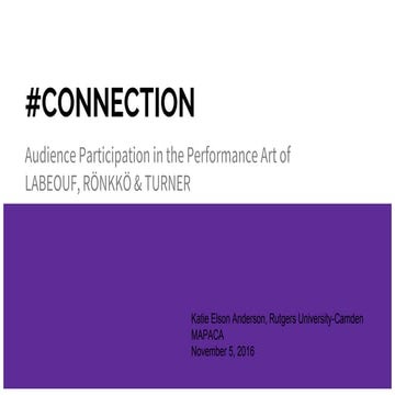 #Connection: Audience Participation in the Performance Art of Labeouf ...