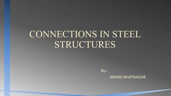 Design of bolted connections | PPT