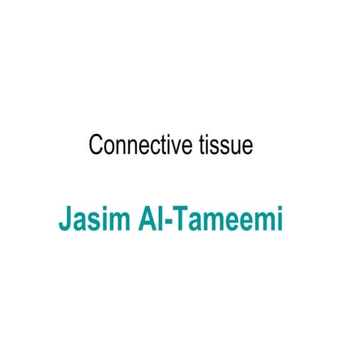 Connective tissue | PPT