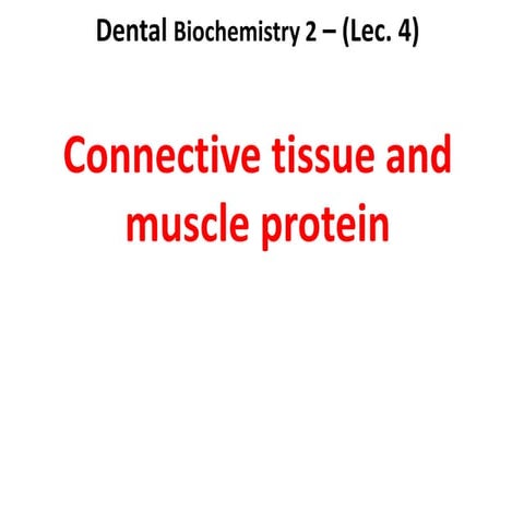 Connective tissue protiens | PDF