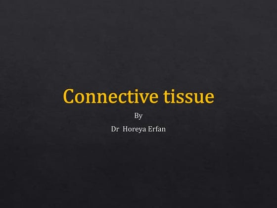 Lect.3.Connective tissue.ppt for the bams | PPT