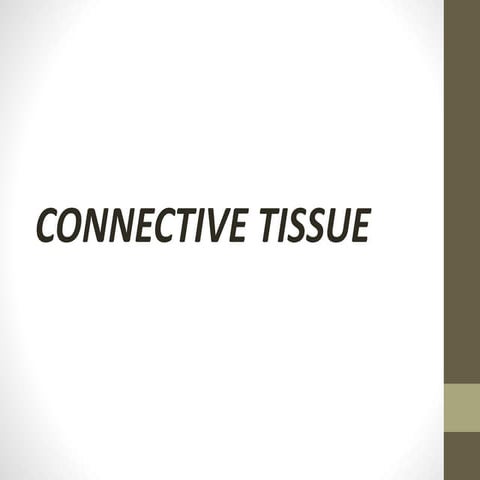 Connective tissues | PPTX