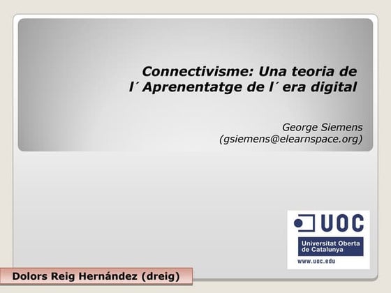 Presentació connectisme | PPT