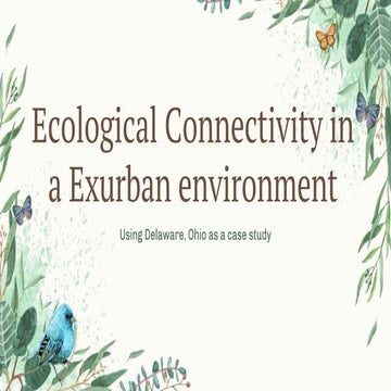 Ecological Connectivity in Delaware, Ohio | PPT
