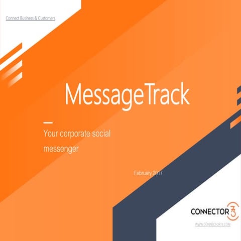 CONNECTOR73: MessageTrack | PPTX