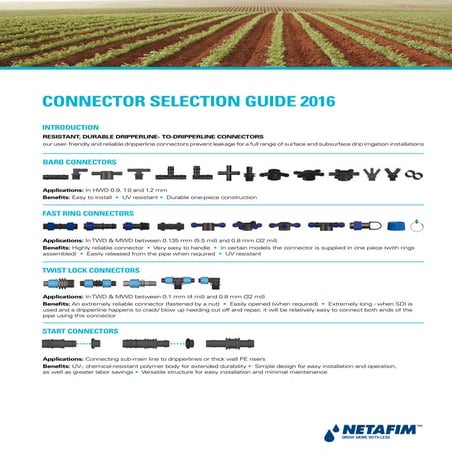 NETAFIM Connector guide | PDF