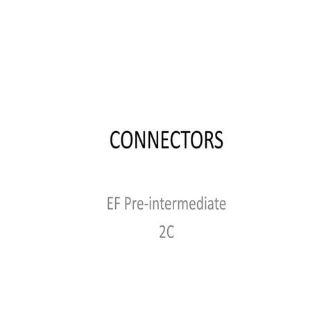 Connectors | PPT