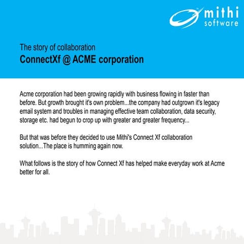 Connect xf @ acme corporation | PDF