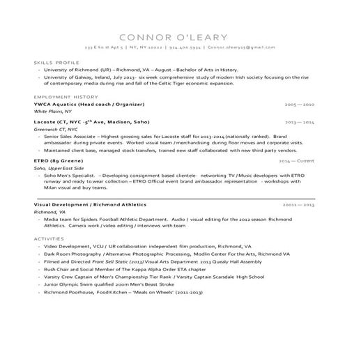 Connor O'leary | DOCX