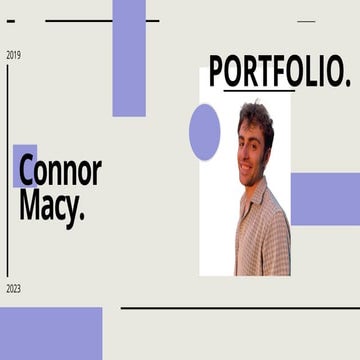Connor Portfolio 1 | PPT