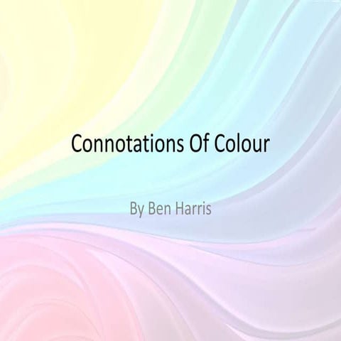 Connotations of colour | PPTX