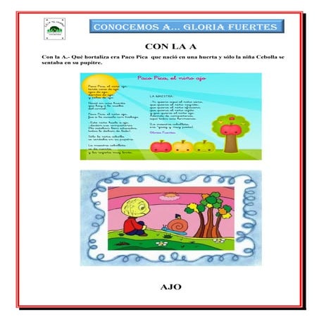 Conocemos a... gloria fuertes | PDF