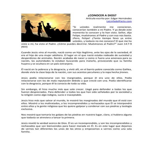 Conocer a-dios | PDF