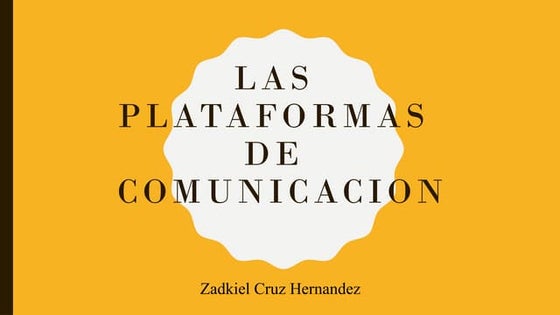 Las Plataformas de comunicacion.....pptx | Web Conferencing | Computer ...