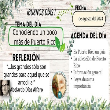 Conociendo a Puerto Rico 2024 . Informacion sobre la isla | PPTX