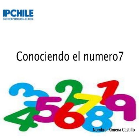 Conociendo el numero 7 | PPTX