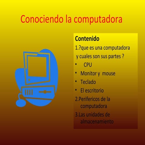 Conociendo la computadora | PPT