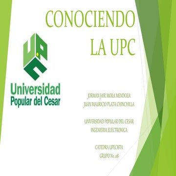 Conociendo la upc | PPTX