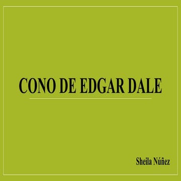 Cono de Edgar Dale | PDF