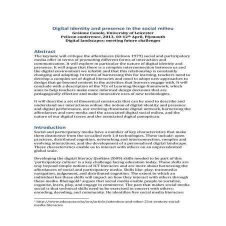 Conole keynote paper | DOCX