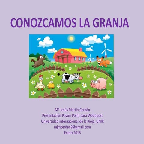 Conozcamos la granja | PPTX