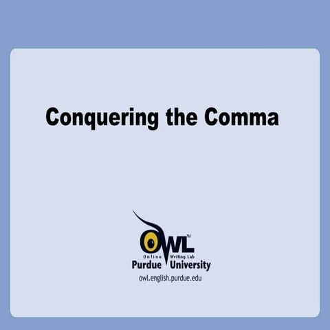 Comma | PPT