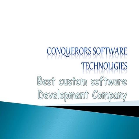 Conquerors Software Technoligies 3.ppt