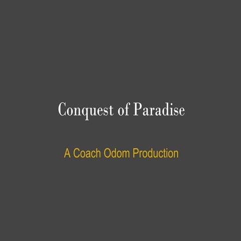 Conquest of paradise | PDF