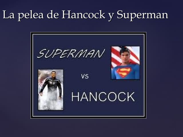 Hancock Vs Superman