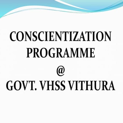 Conscientization programme | PPTX
