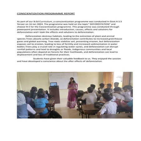 conscientization.pdf deforestation introduction, causes, consequences and solutions to ...