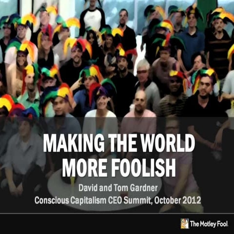 Conscious capitalism CEO Summit | PPT