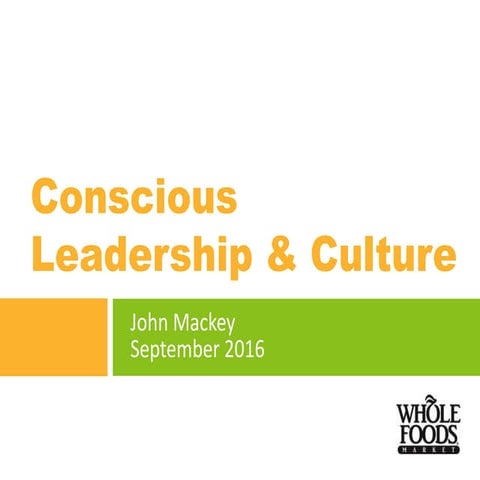 Conscious Leadership | PPTX