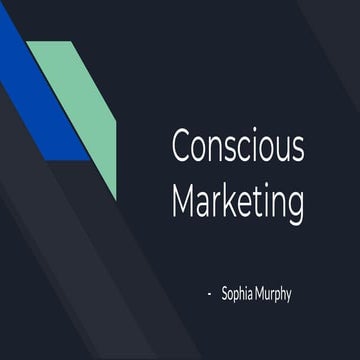Conscious marketing | PPT