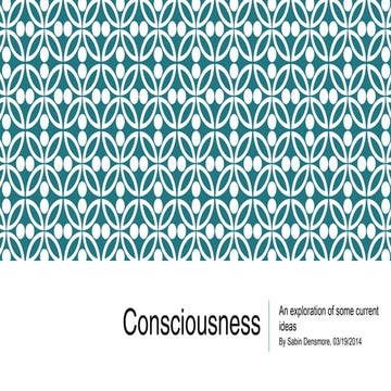 Consciousness | PPT