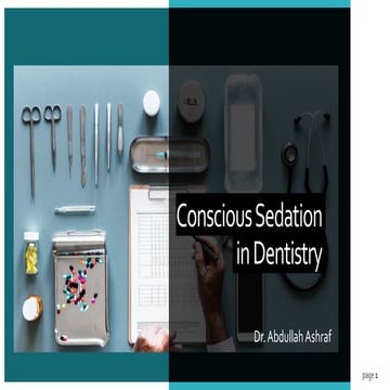 Conscious Sedation in dentistry | PPTX