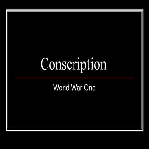 Conscription Crisis | PPT