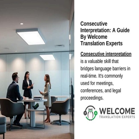 Consecutive Interpretation: A Guide By Welcome Translation Experts | PPT