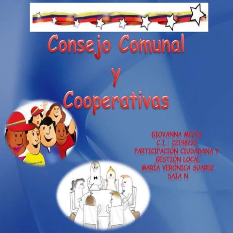Consejo comunal y cooperativas | PPTX