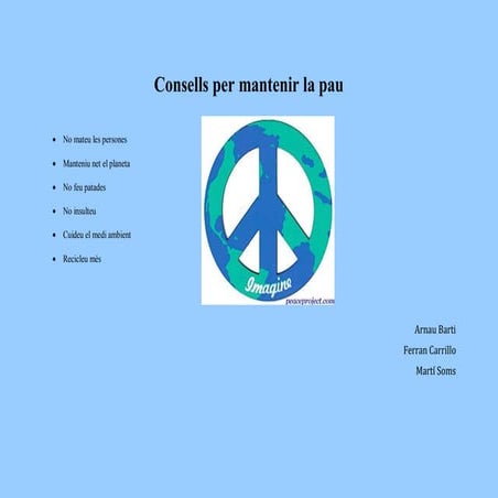 Consells per a la pau | PDF